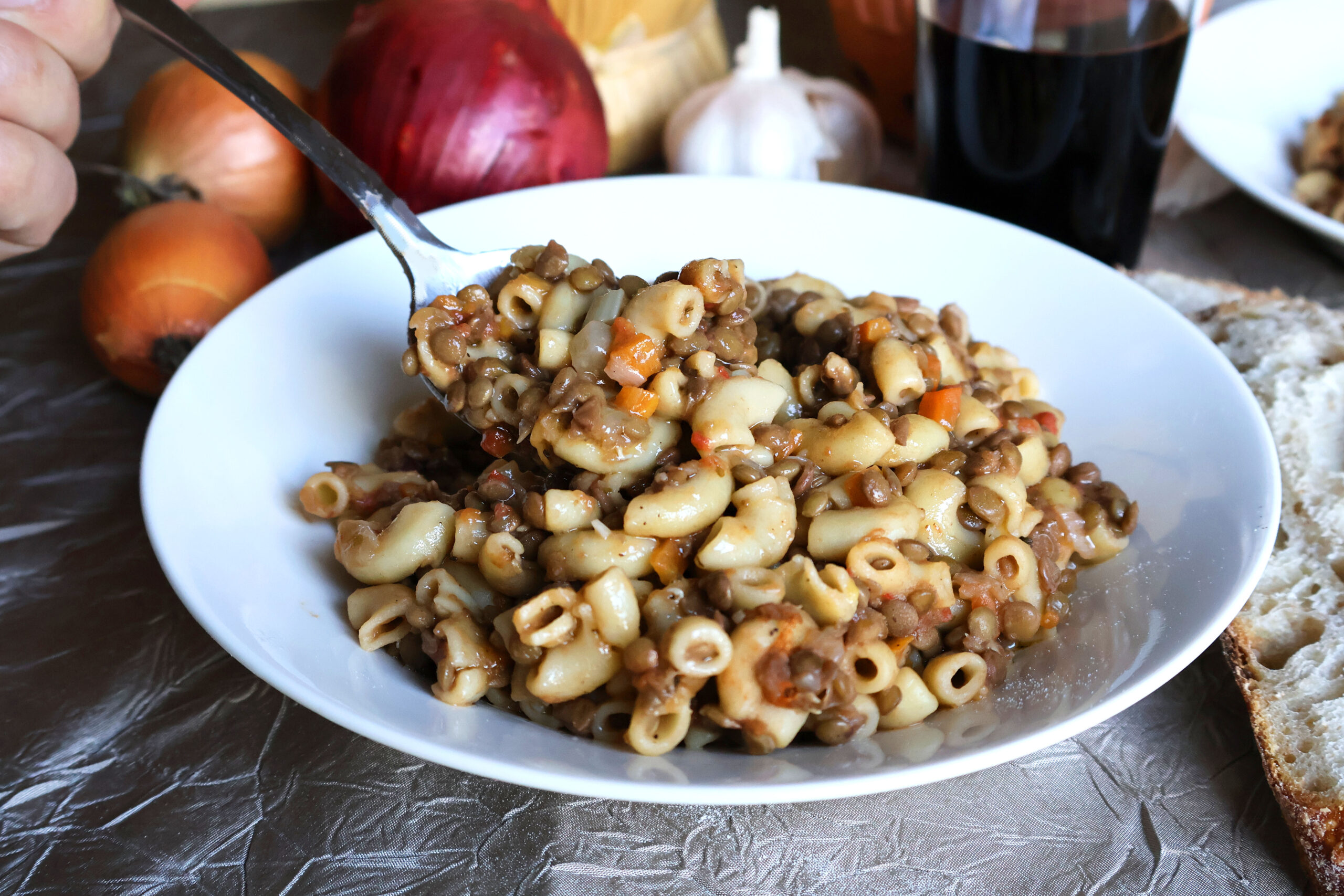Italian Lentils and Pasta - I Cook And Paint